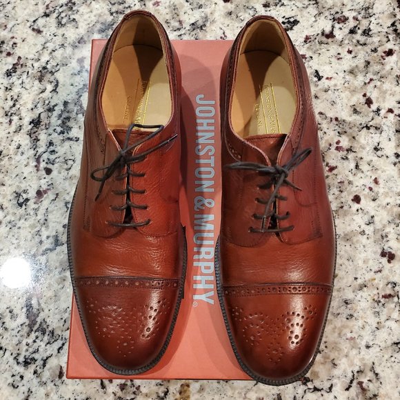 Johnston & Murphy | Shoes | Johnston Murphy Mens Cellini Cap Toe Oxford ...